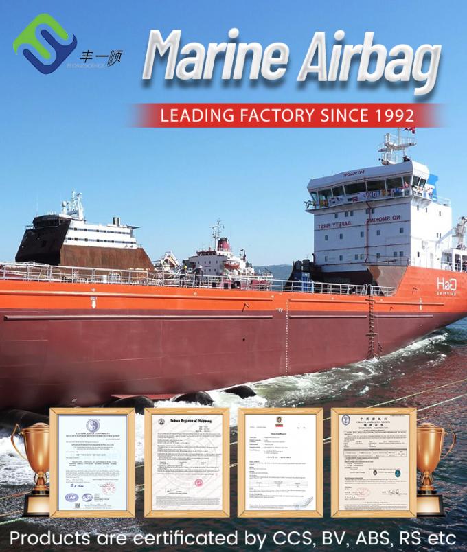 ISO 14409 Black Marine Airbags Ship Launching Airbag Culvert Application
