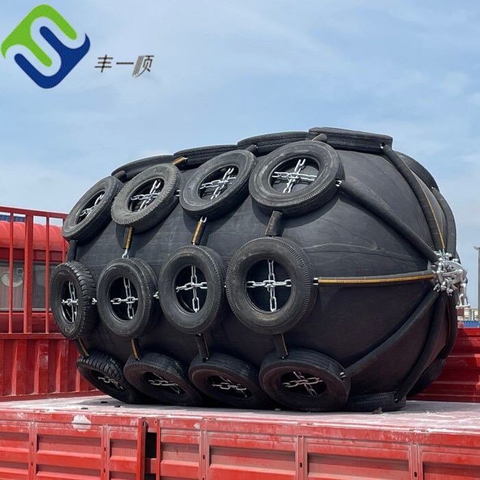 Used For Cargo Ship With Air Filled Rubber Ship Fender / Marine Rubber ...