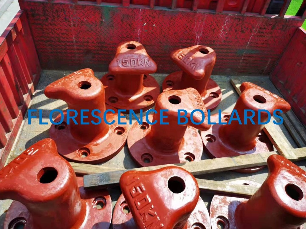 Cast Iron Steel Single Marine Mooring Bollard Type T TEE Head