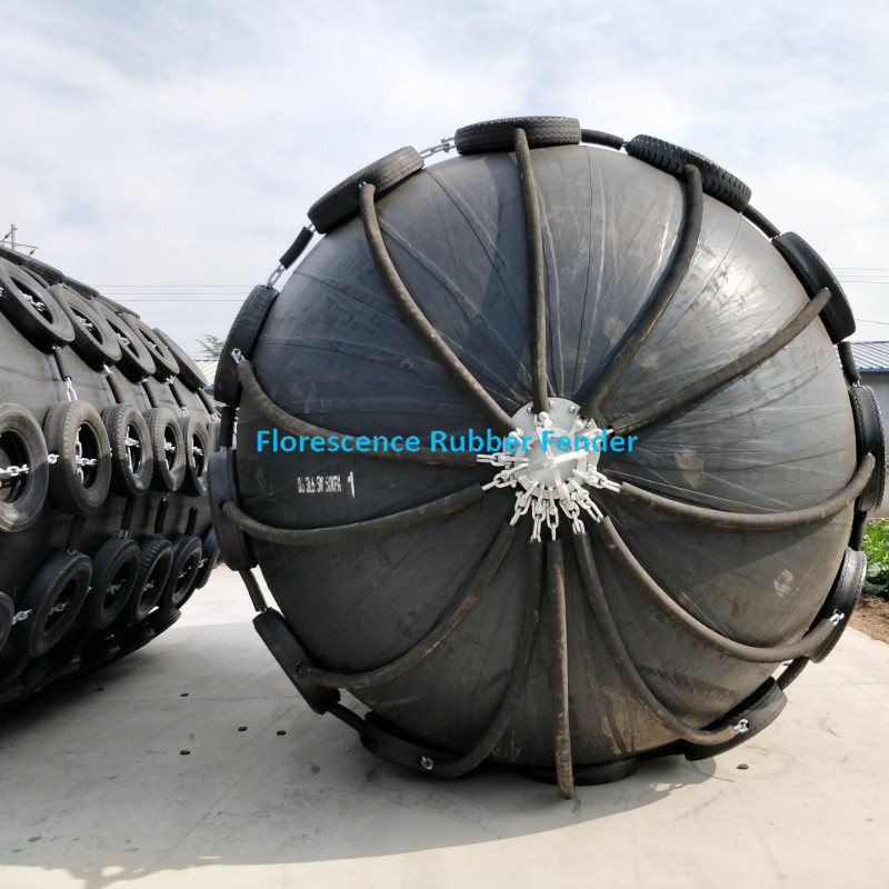 Yokohama Type Pneumatic Rubber Fender Customize Sizes Diameter 3.3m