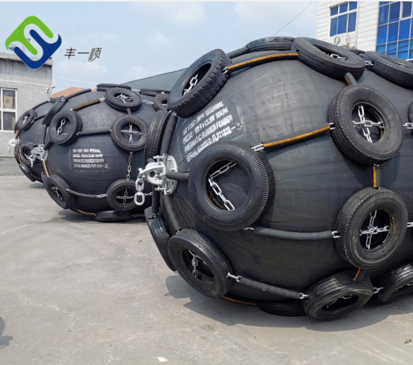 Floating Ship Boat Port Pneumatic Marine Rubber Fender Diameter 2.5m ...